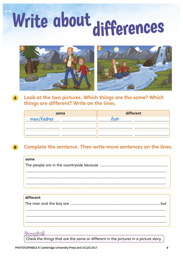 Teaching Together Flyers writing booklet - writing about differences ...