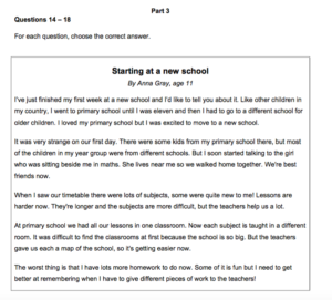 Teaching Together About A2 Key Reading Part 3 and how to do it ...